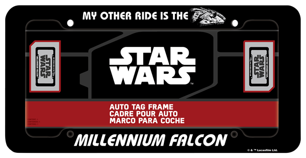 Star Wars Millennium Falcon Plastic Frame – My Cool Car Stuff